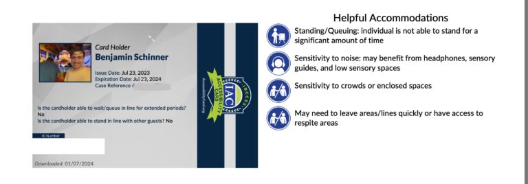 Applying for the IBCCES Accessibility Card | TouringPlans.com Blog